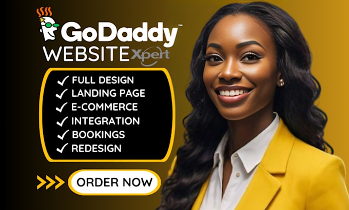 Do godaddy website design godaddy website redesign develop godaddy by Edithabbott | Fiverr