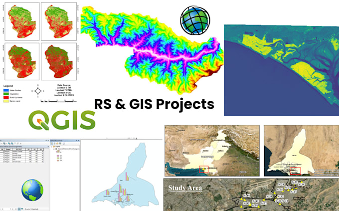 Do geometric analysis and mapping using arcmap, qgis and google earth by Hamza__ahsan | Fiverr
