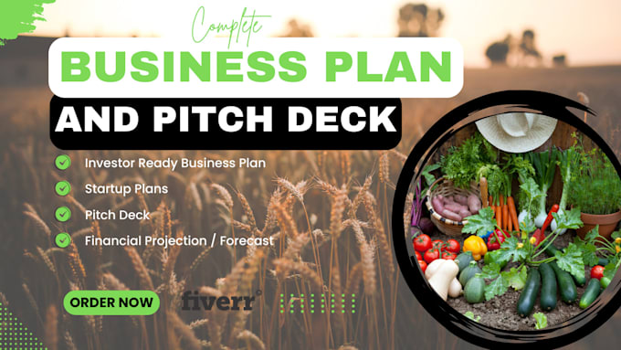Create agriculture business plan, pitch for startups by Vanessa_writerz ...