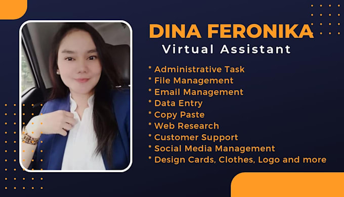 Be your professional virtual assistant by Dina_feronika | Fiverr