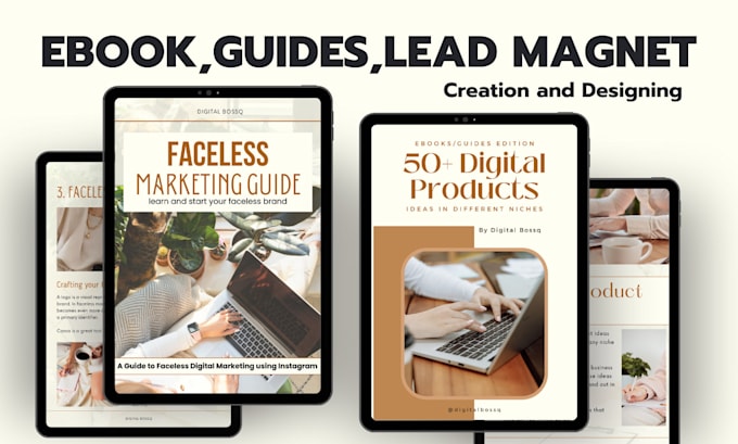Create pdf ebook designs, guides, lead magnet by Nestandesign | Fiverr