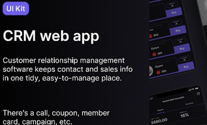 Create the user interfaces for dashboards, web crm systems, by Fazeelwalayat | Fiverr