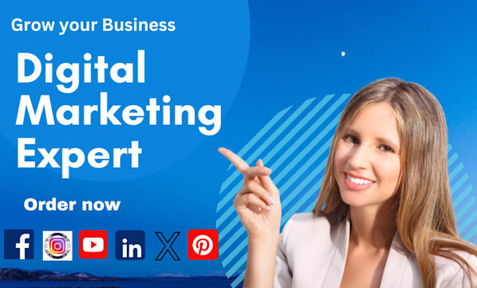 Expert digital marketing strategy and execution by Moslemina66 | Fiverr