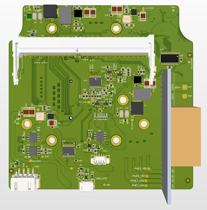 Design schematic and layout pcb circuit board by altium and easyeda by Phonglt_ | Fiverr