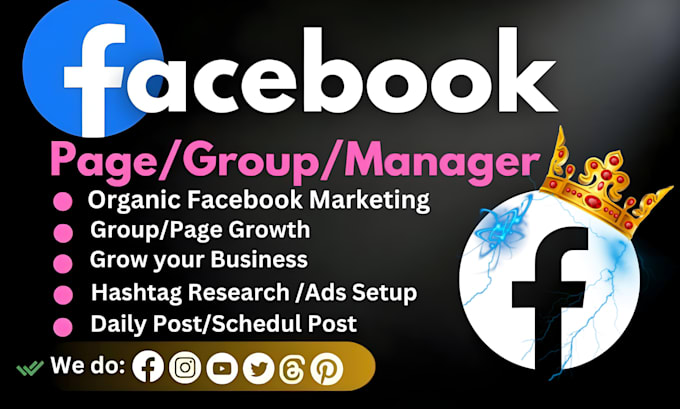 Be facebook page manager group moderator admin management by Shrey ...