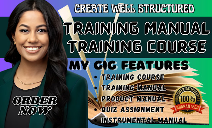 Create training manual workbook instruction guidebook user manuscript training by Esther_roman12 ...