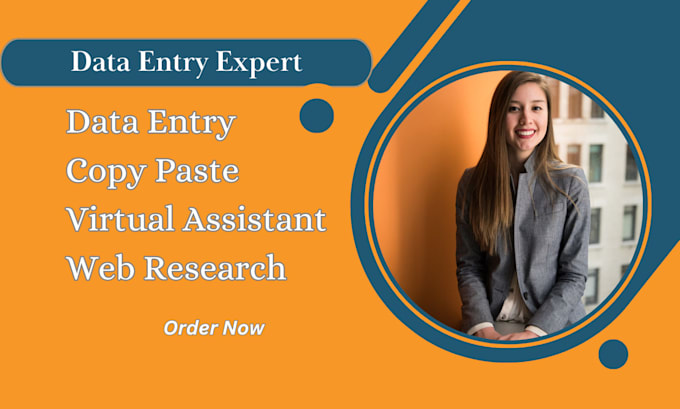 Do accurate data entry copy paste virtual assistant web research by Ullah42 | Fiverr