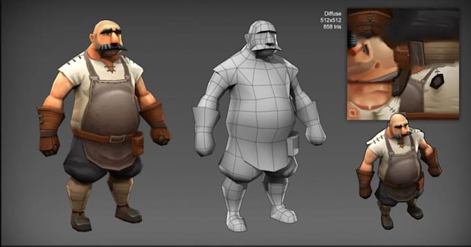 Make authentic low poly ps1 character models by Fikkygold | Fiverr