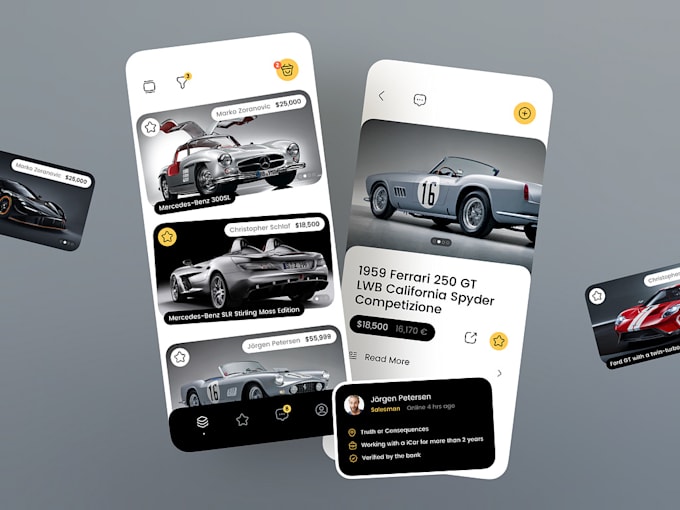 Build a car auction app, can rental app, car dealership app, car biding ...