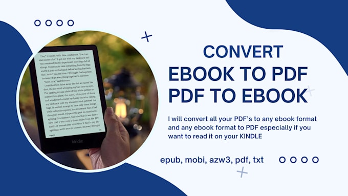 Convert your ebooks to pdf and vice versa by Irfanooq | Fiverr