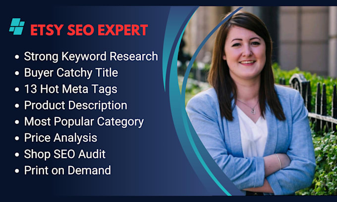 Boost your shopify or etsy sales with seo optimized titles, tags, and keywords by Jenny ...