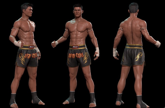 Modify 3d character, model ue 3d character for game, gmod character, 4k ...