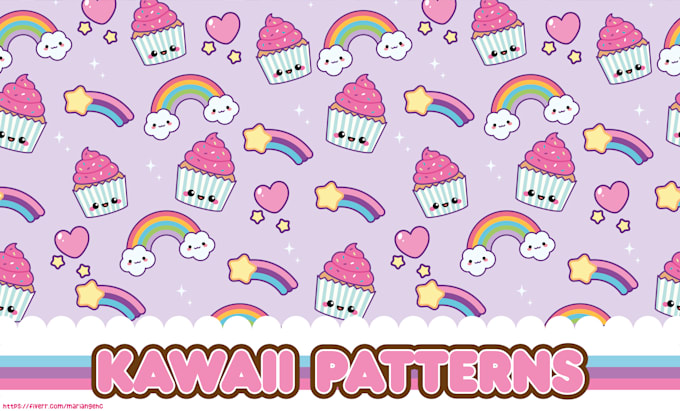 Design a cute seamless pattern for you by Mariangehc | Fiverr