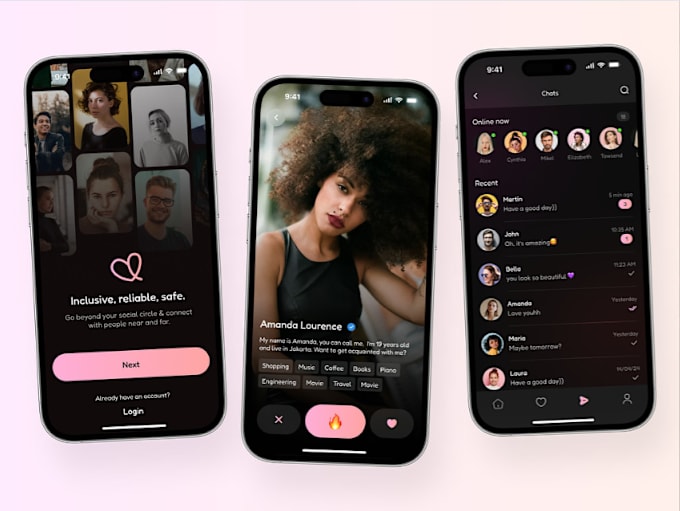 Develop dating app like tinder, chatting app, dating website ... Develop dating app like tinder, chatting app, dating website ...