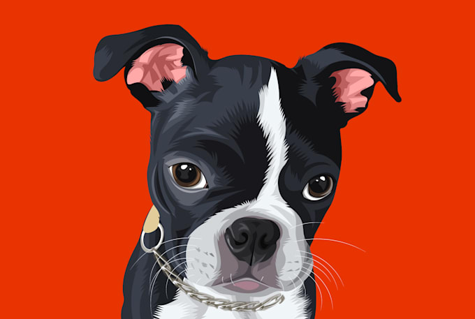 Draw pets vector cartoon portrait based on your photo by Ak27vector ...