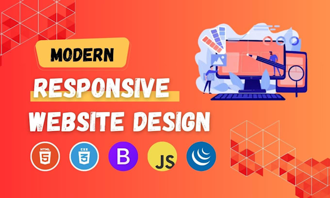 Do Responsive Website Design With Html Css Bootstrap And Js By Khayrul836 Fiverr 