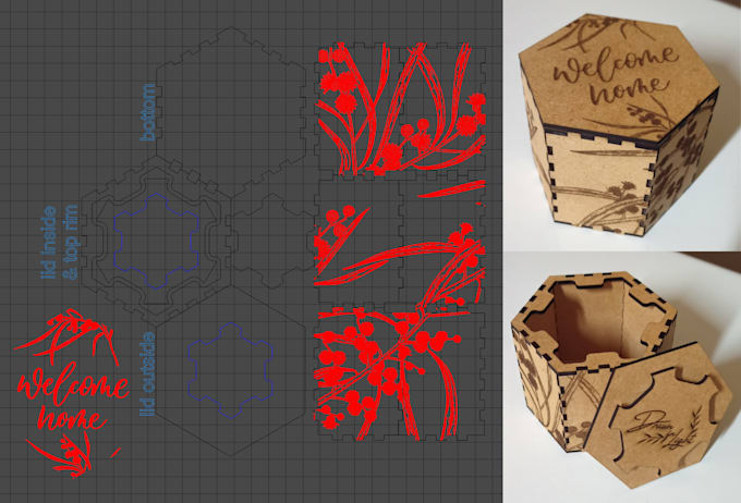 Create or convert custom lasercut plans for lightburn by Spectralle ...