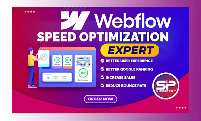 Do webflow website speed optimization in one day by Shohagitpoint | Fiverr