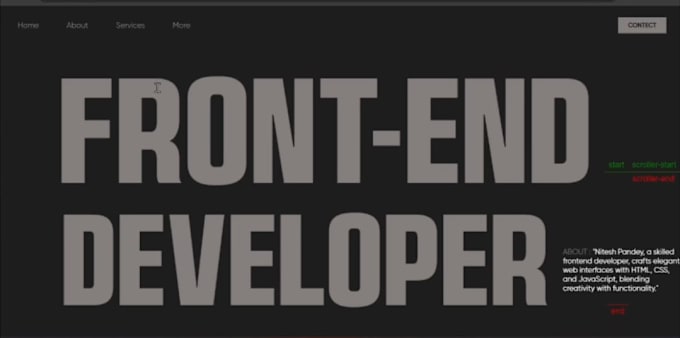Create Animated Website Using Html Css Javascript Gsap By Niteshpandey01 Fiverr
