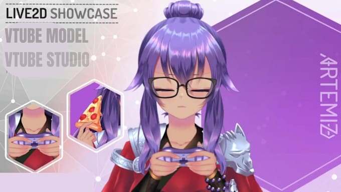 Draw anime live2d model for vtuber , live2d vtuber rigging for vtube ...