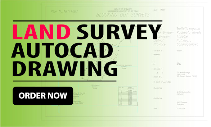 Do professional surveying science autocad drawing by Madhuranga_98 | Fiverr