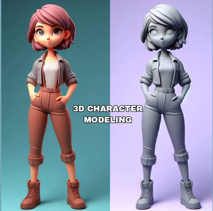 Build 3d unreal engine model, animaze 3d, texture3d rig, character modeling by Designer_joy57 ...