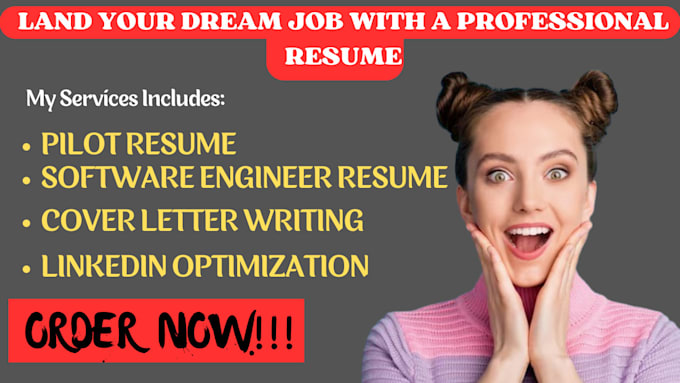 Write aviation resume, pilot, aircraft, resume, cover letter, linkedin ...