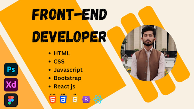 Be Your Front End Developer Using React Html Css And Js By