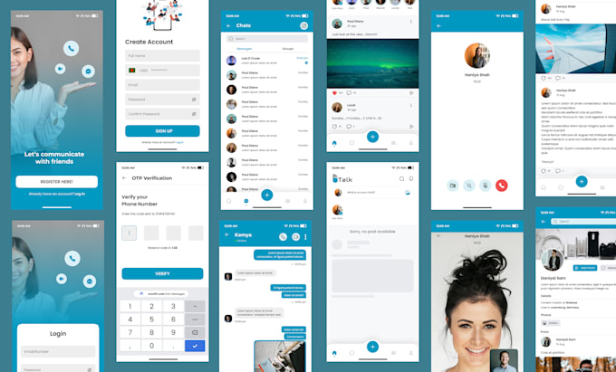 Design unique ui ux for website page and mobile app mockups by Ebrahimhossainn | Fiverr