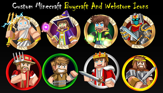 Draw minecraft server store , buycraft icon by Zainkhi | Fiverr