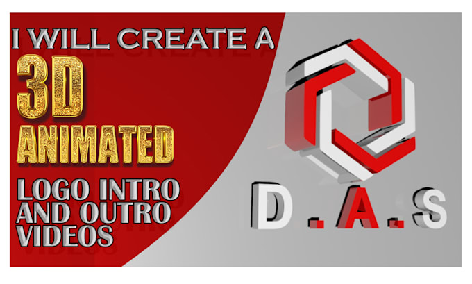 Create a 3d animated logo intro and outro videos by Renforcer | Fiverr