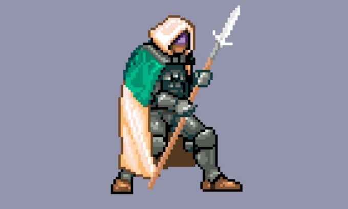 Make pixel art character 8 bit 16 bit animation game art game assets by ...