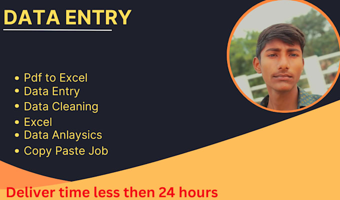 Do urgent data entry, data entry, data cleaning by Sachin202221 | Fiverr