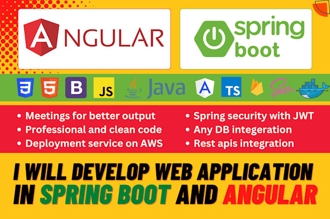 Develop web in angular and spring boot by Codevira | Fiverr Develop web in angular and spring boot by Codevira | Fiverr