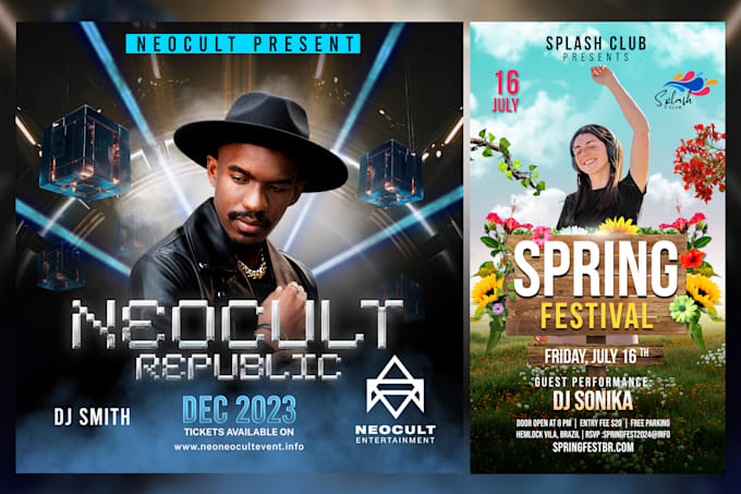 Create awesome animated motion flyer, party and event flyer by ...