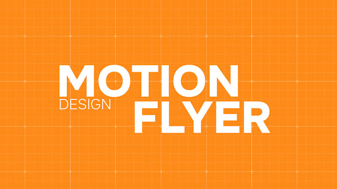 Create an awesome animation motion flyer by Artvisiongroup | Fiverr