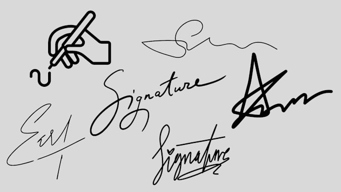 Create real handwritten signature logo, handmade design by Jahirakondh ...
