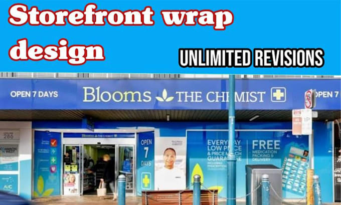 Create eye catching shop front or storefront window graphics vinyl ...