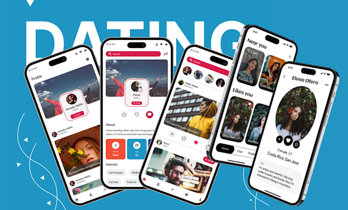 Develop dating app live streaming app clone dating website social media ...