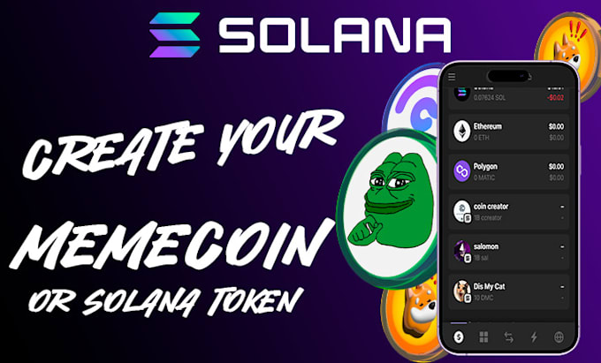 Do your token spl or memecoin in solana by Tokenverse | Fiverr