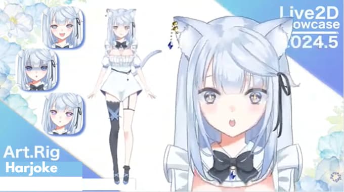 Draw and rig live2d vtuber model vtuber rig live2d rig facerig for ...