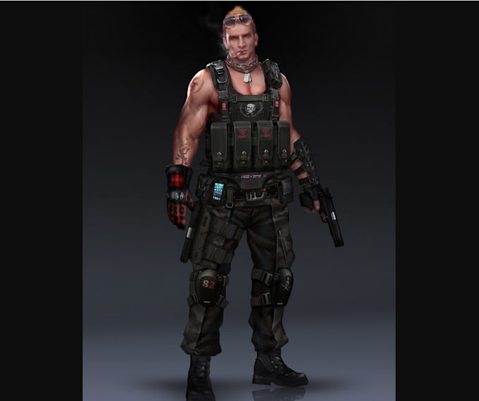 Modify 3d character model, stylized cartoon character, gmod character ...