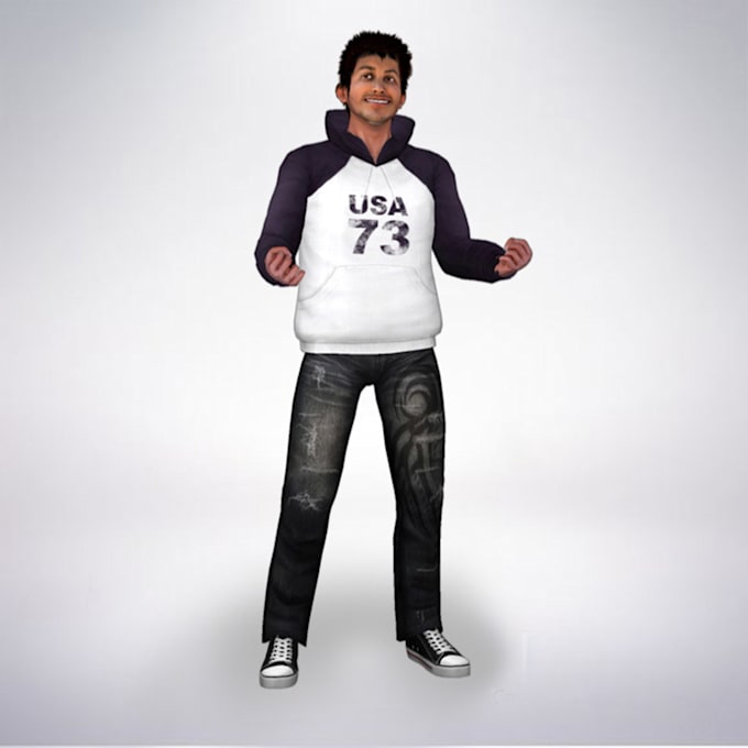 Dynamic realistic 3d character modeling,sculpt 3d model,animate,vrchat ...