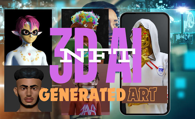 Create a visual ai 3d nft art by Salom_art | Fiverr