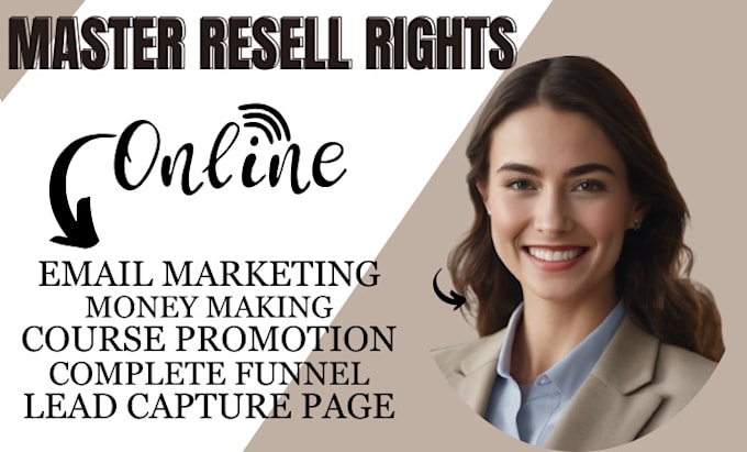 Promote master resell right course with email marketing for passive ...