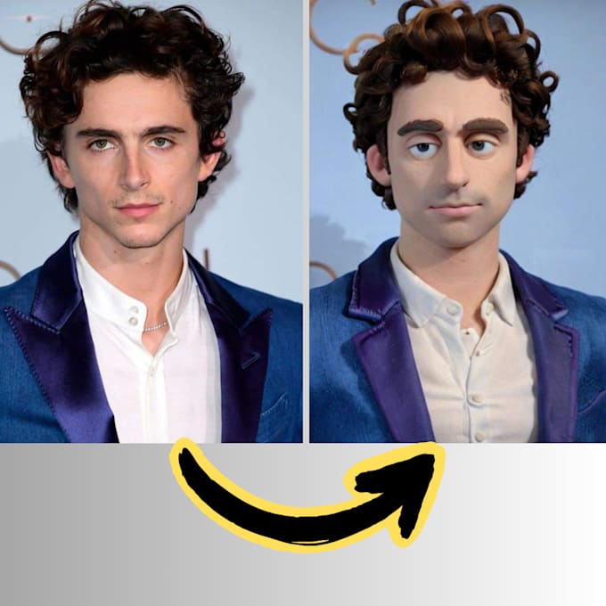 Transform your picture into an ai clay avatar by Yssinaame | Fiverr