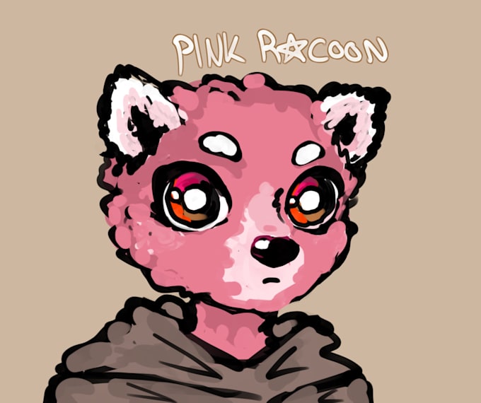 Draw furry profile picture by Pink_racoon | Fiverr