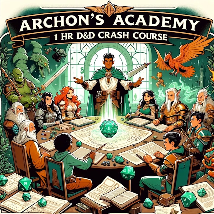 Teach you the basics of how to play dnd 5e in 1 hour by Flanamana | Fiverr