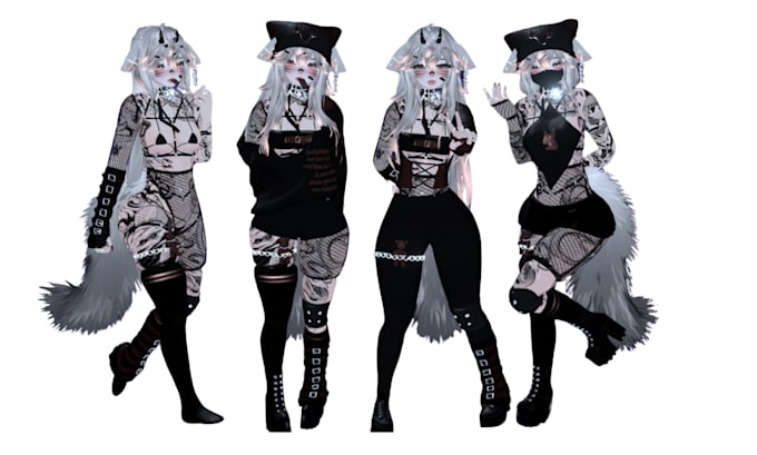 Create vrc model, vrchat avatar, vr avatar furry avatar, nsfw, 3d ...