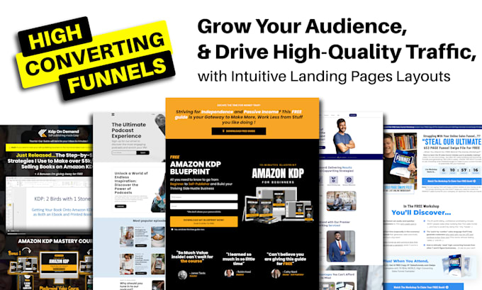 Build high converting book author website, ebook landing page or sales ...